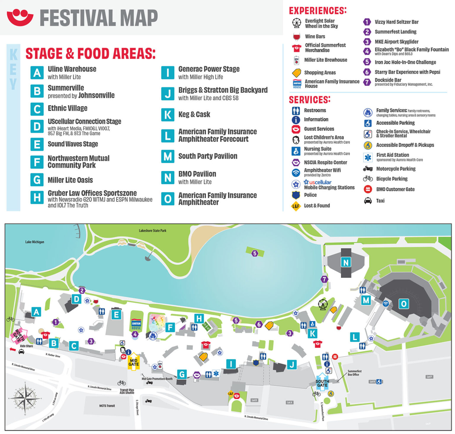 Summerfest Grounds Map 2024 - Summerfest Milwaukee